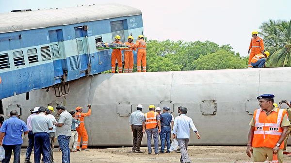 NDRF, Railways conduct mock drill - The Hindu