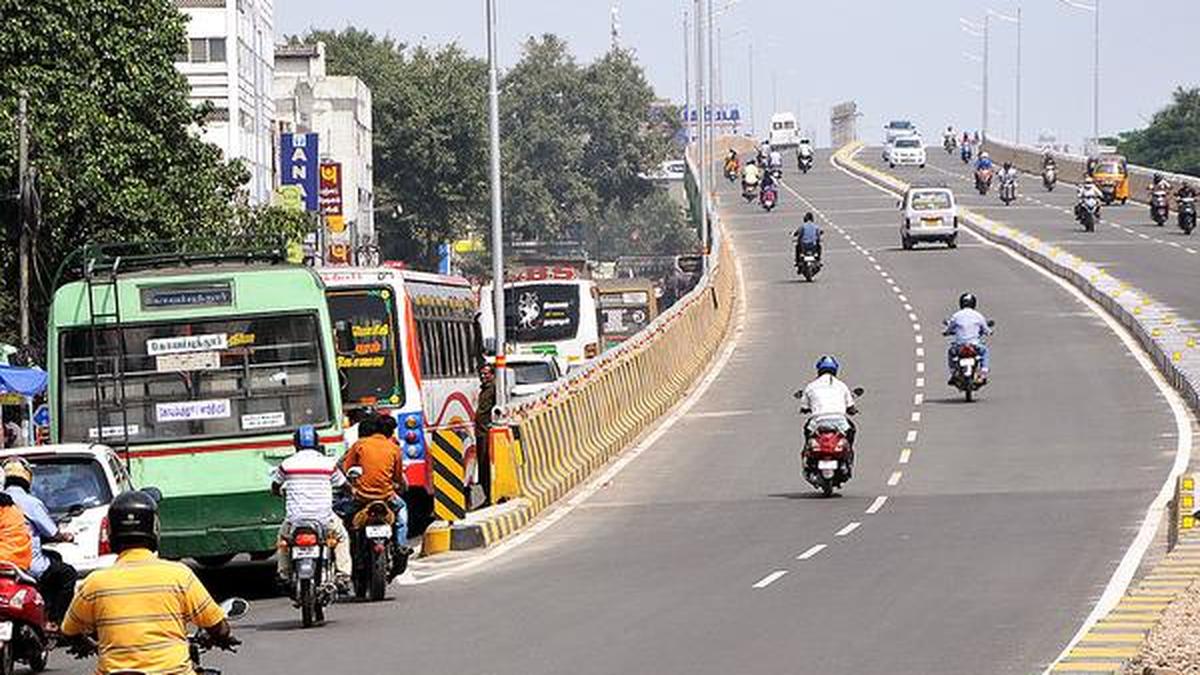 Buses shun new flyover - The Hindu