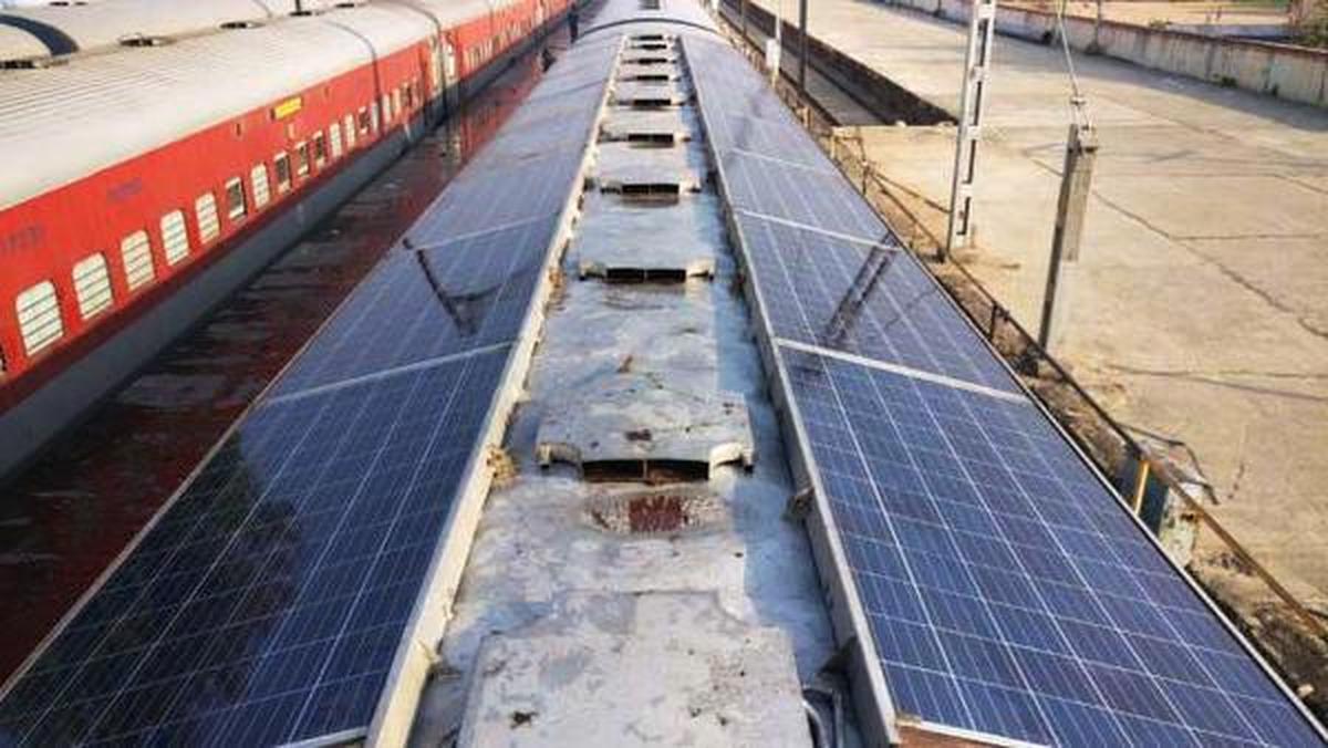 In trains, solar panels deliver mixed results - The Hindu