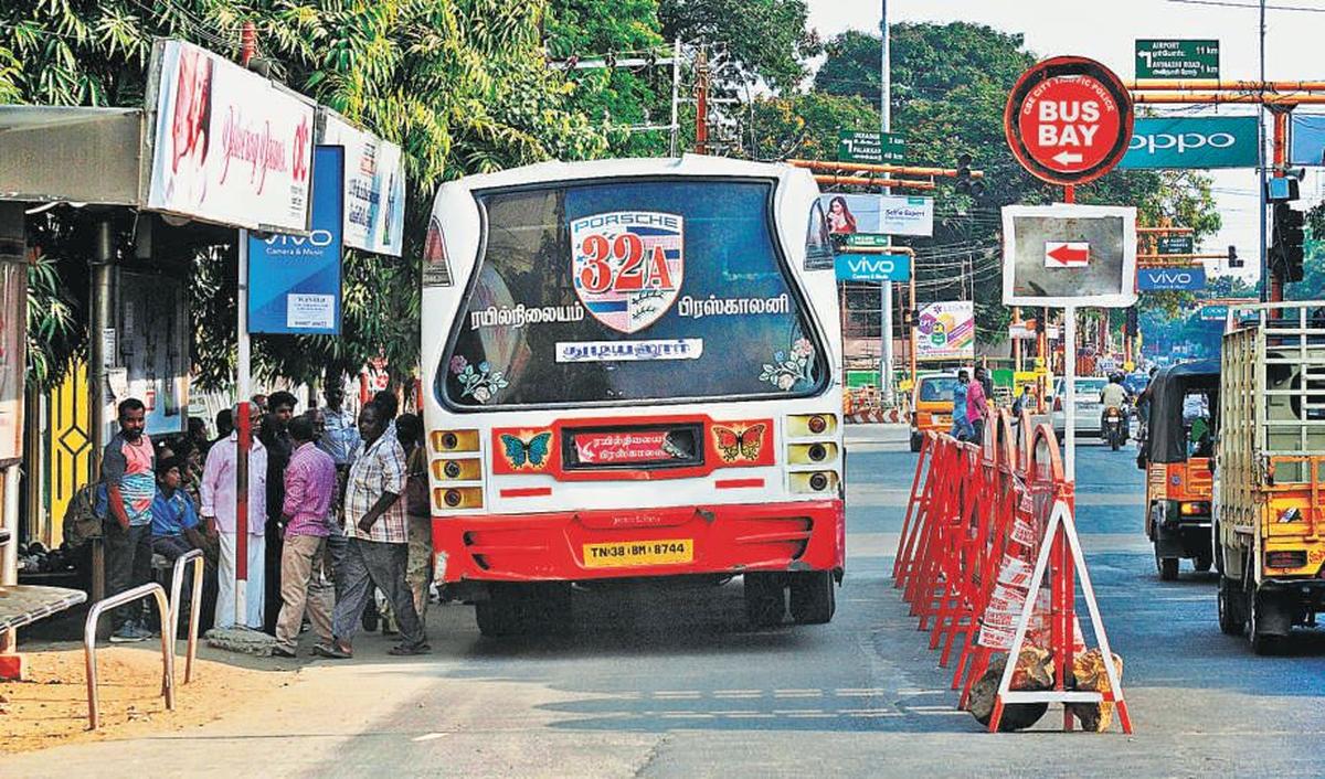 New bus bays introduced in Coimbatore - The Hindu