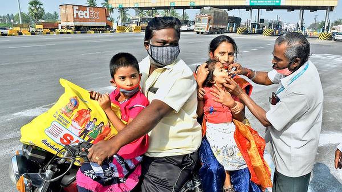 Pulse polio immunisation drive held across five districts - The Hindu