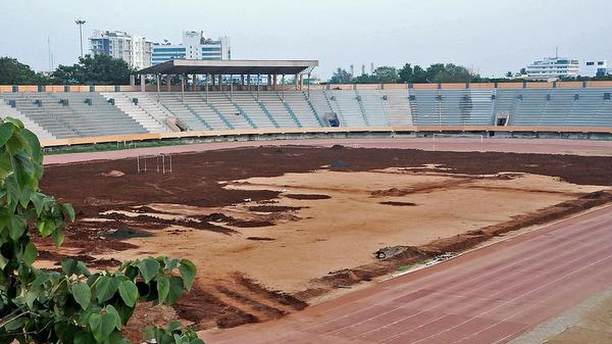 Nehru Stadium gets a facelift - The Hindu
