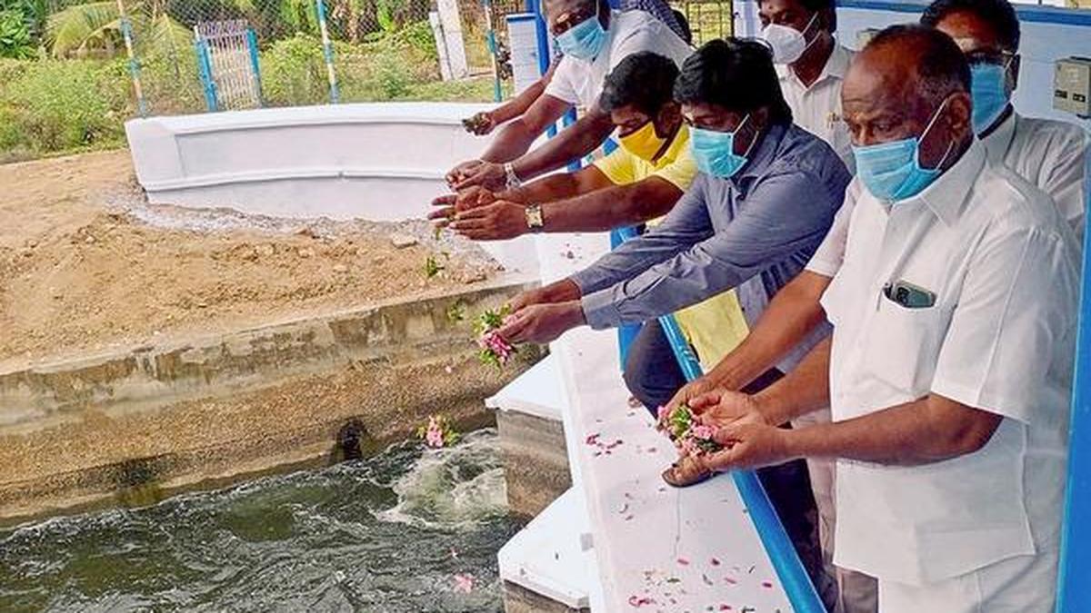 Water released into Kalingarayan canal for irrigation - The Hindu