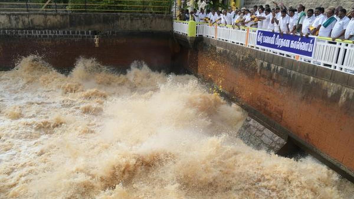 Water released from Bhavani Sagar Dam - The Hindu
