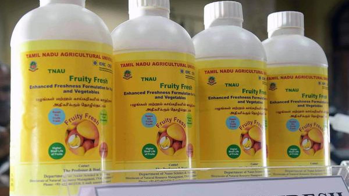 TNAU releases two nano technology-based products - The Hindu