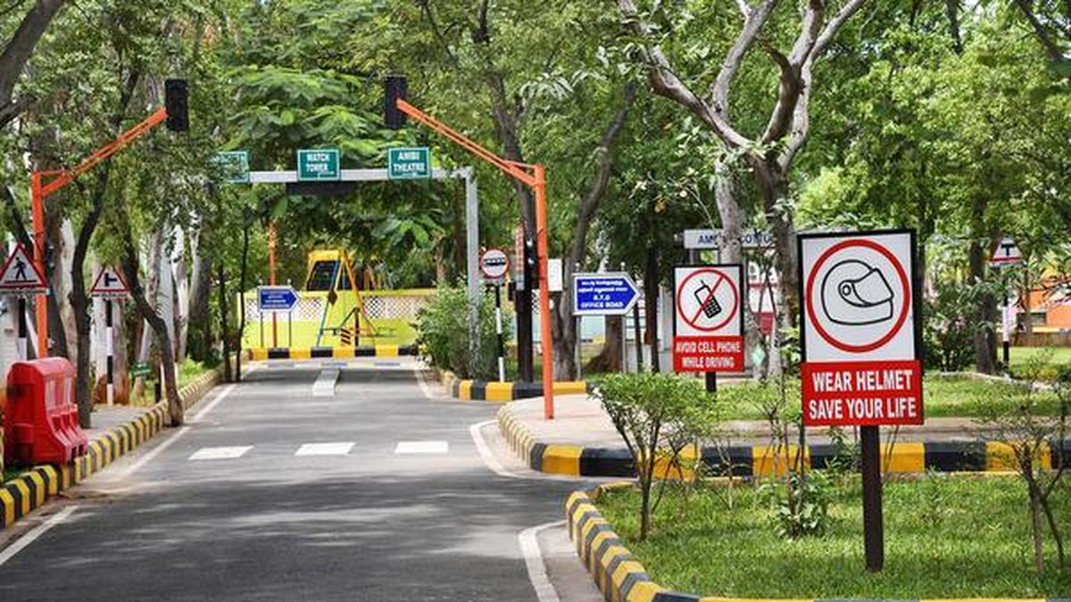 Children’s Traffic Park trains traffic offenders too - The Hindu