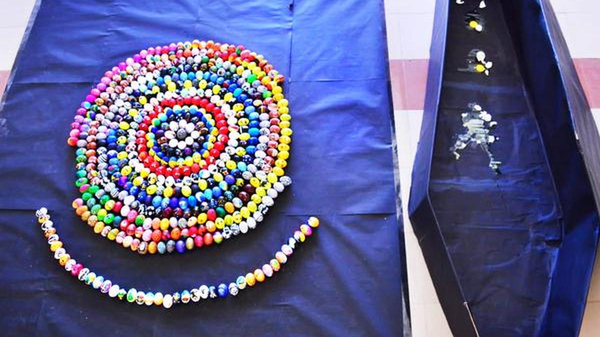 An artwork to stress suicide prevention - The Hindu