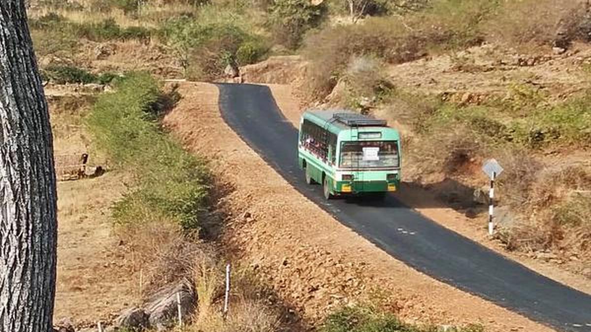 Bus service to tribal hamlets resumes after a month - The Hindu