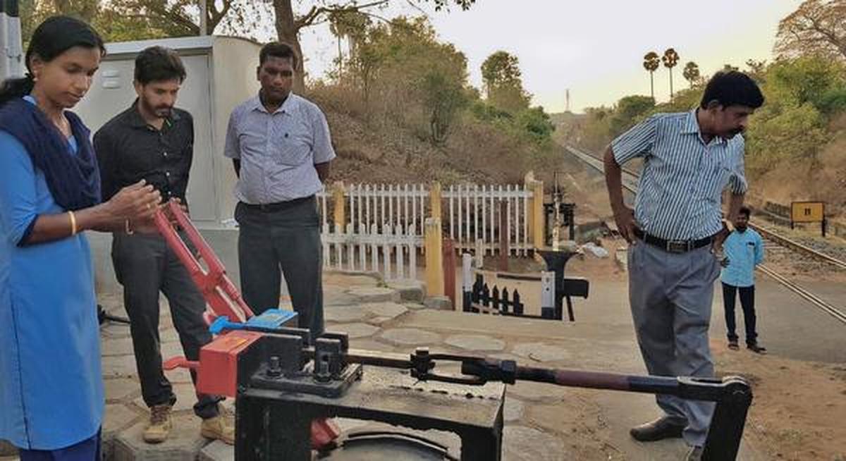 Interlocking of level crossings with signals eases road traffic - The Hindu