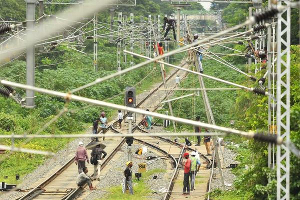Electrification of Salem-Vriddhachalam railway line nearing completion ...
