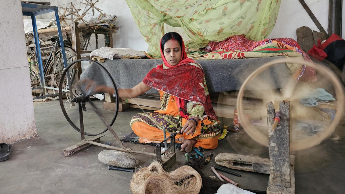 In Bihar’s Bhagalpur, weavers face a silk slub - The Hindu