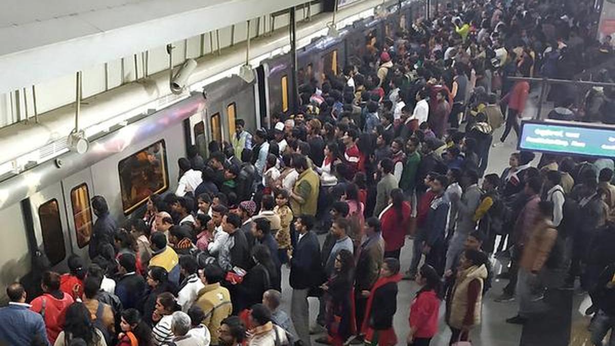 Large crowds choke metro, exit gates at 4 stations forced to shut - The ...