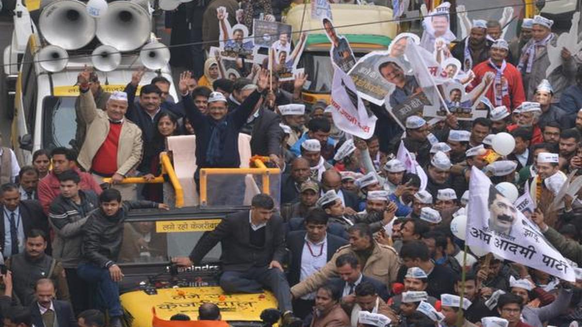 Kejriwal kick-starts his nomination rally - The Hindu