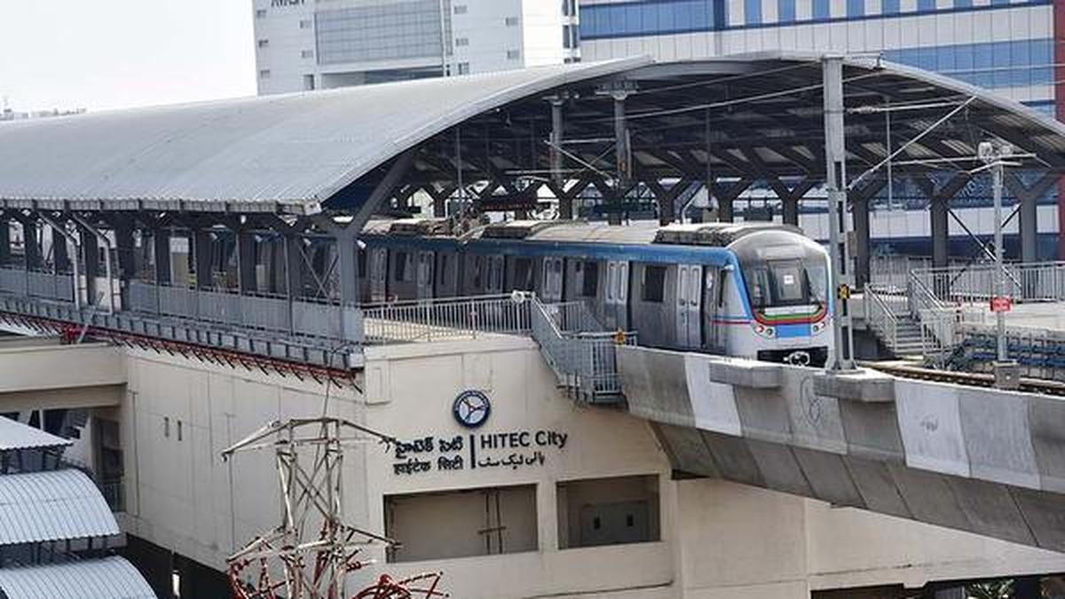 HiTec City metro route opening in a ‘few days’ - The Hindu