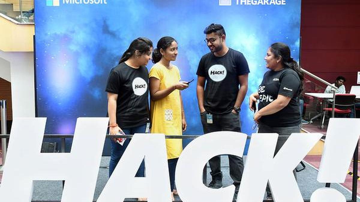 Microsoft annual hackathon sets a new record - The Hindu