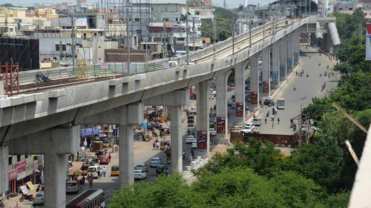 Metro trial run to Ameerpet, Begumpet after Oct. 15 - The Hindu