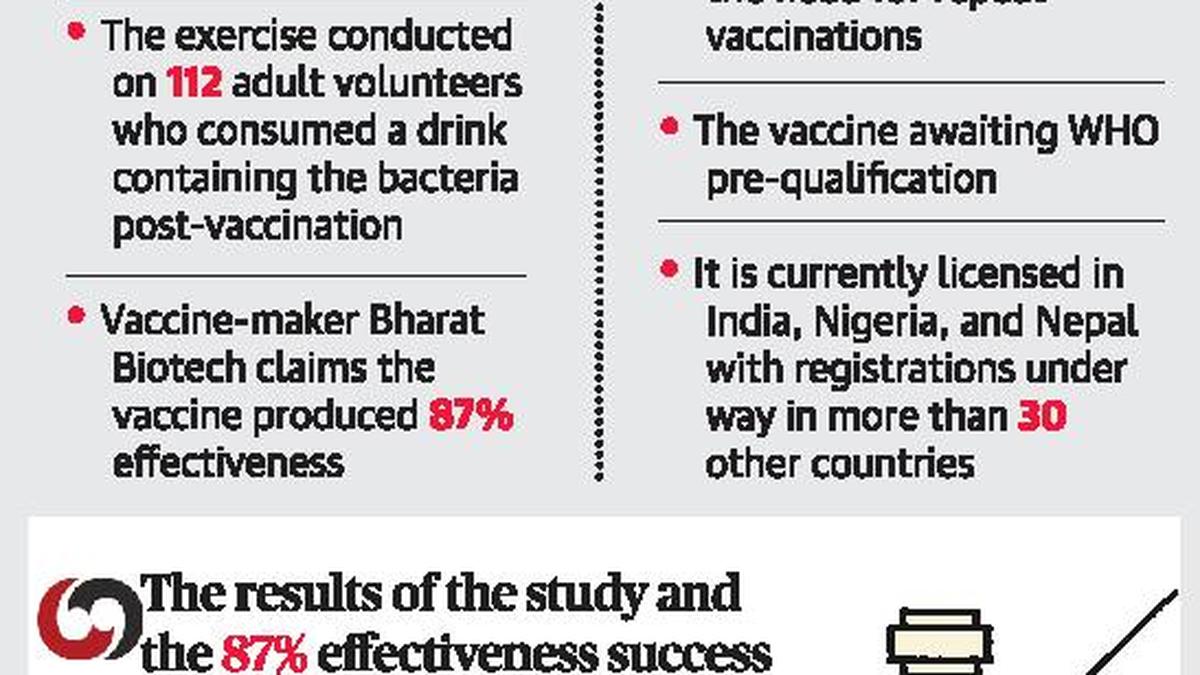 Study finds typhoid vaccine Typbar-TCV effective - The Hindu
