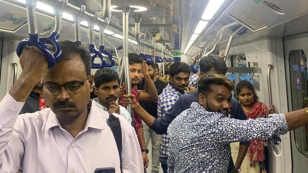 Metro rail rides into 2020 with new record - The Hindu