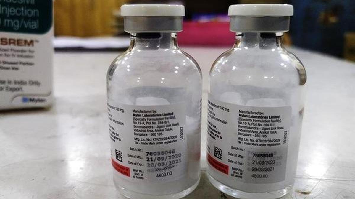Labels peeled off empty Remdesivir vials to avoid misuse - The Hindu