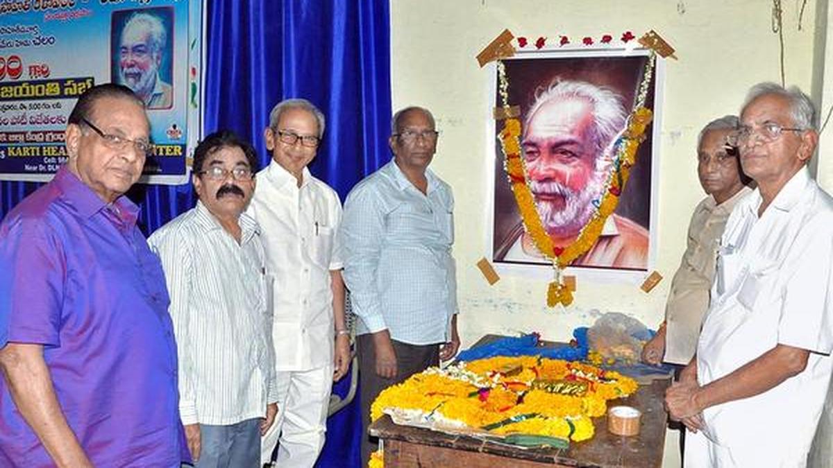 Homage paid to Chalam - The Hindu