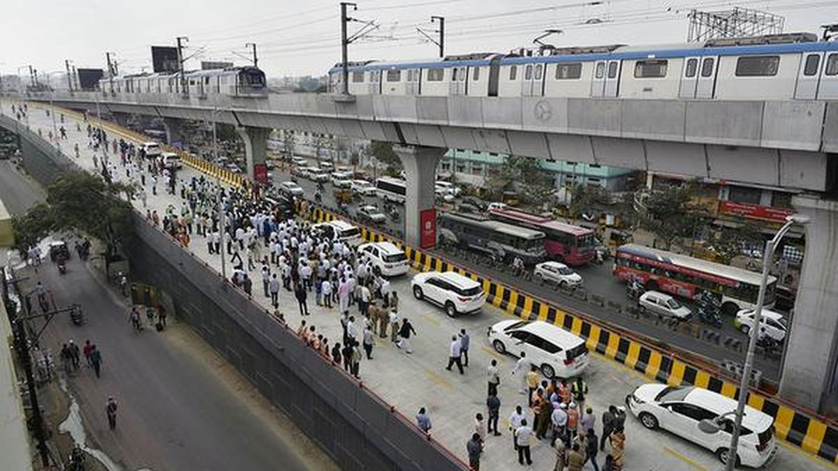 L.B. Nagar flyover opened for traffic - The Hindu