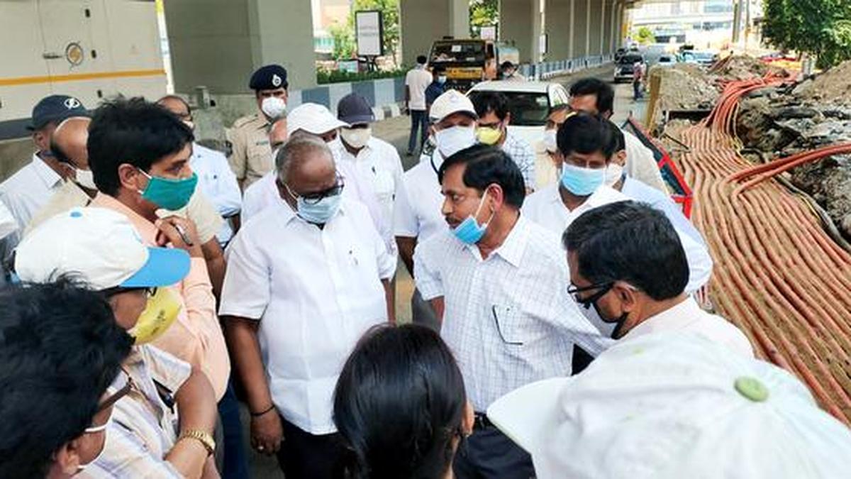 All set for fourth entry/exit for Raidurg metro station - The Hindu