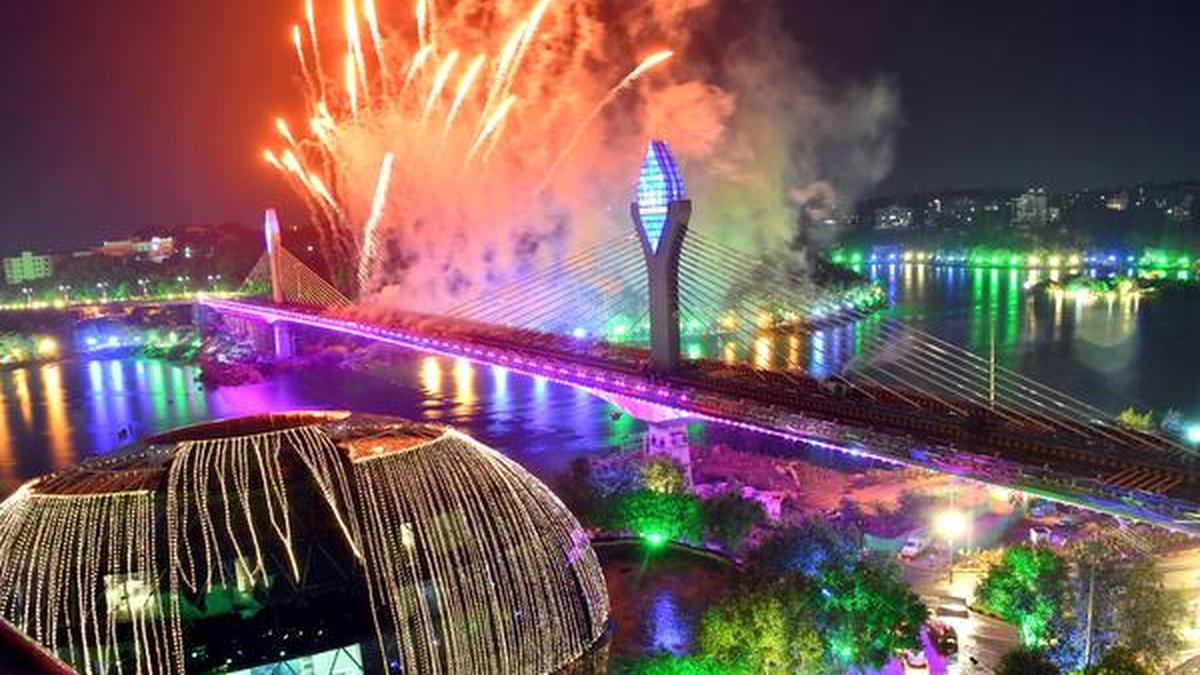 Durgam Cheruvu bridge inaugurated - The Hindu