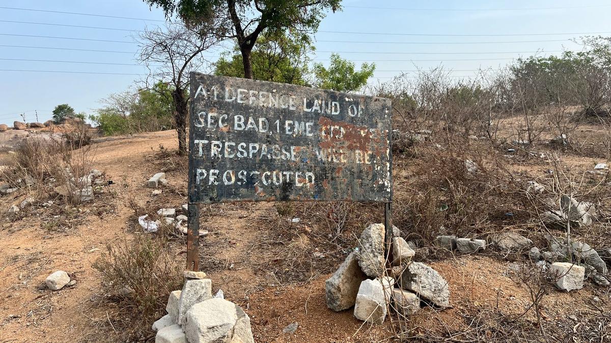 Defence land in Ammuguda encroached, old rock formations destroyed ...