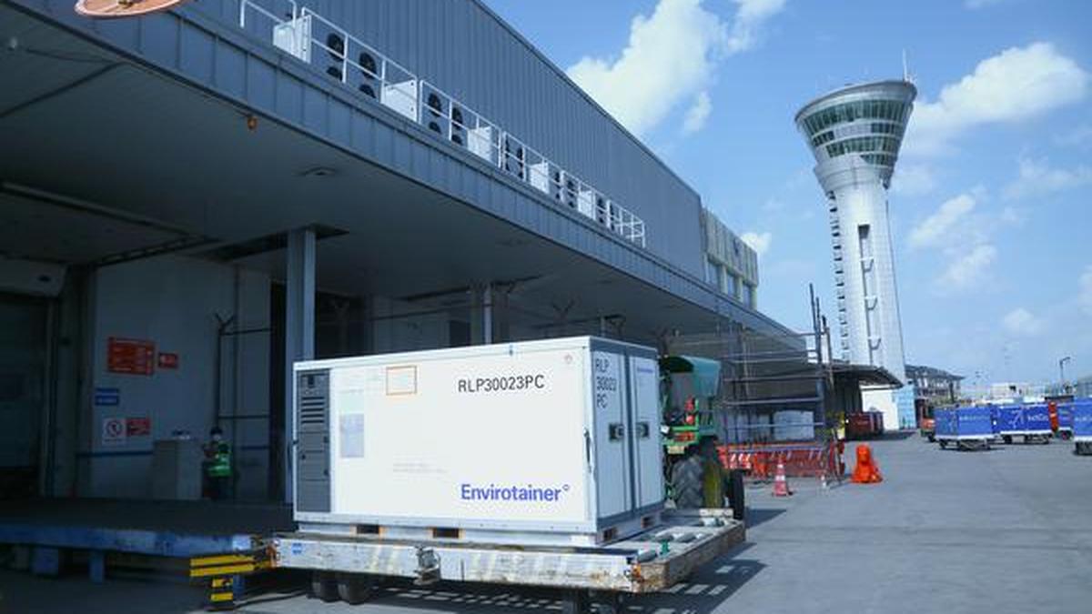 Temperature controlled air cargo containers at RGIA - The Hindu