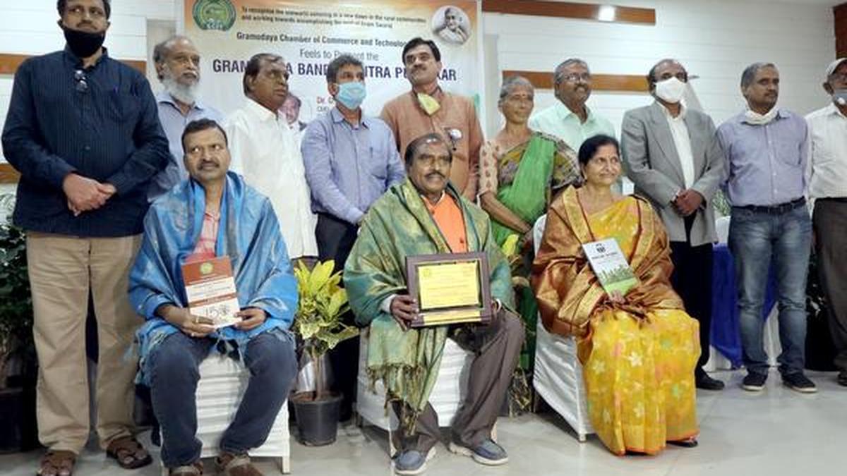 Pragati group chief felicitated - The Hindu