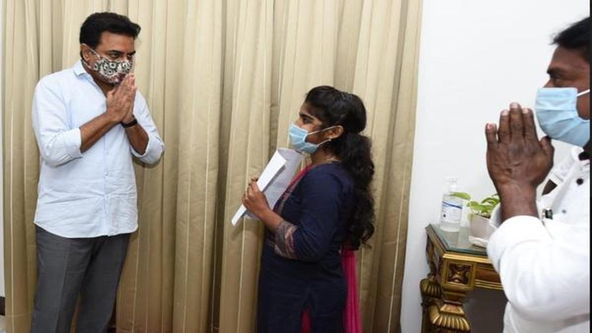 KTR funds Warangal girl’s IIT education - The Hindu