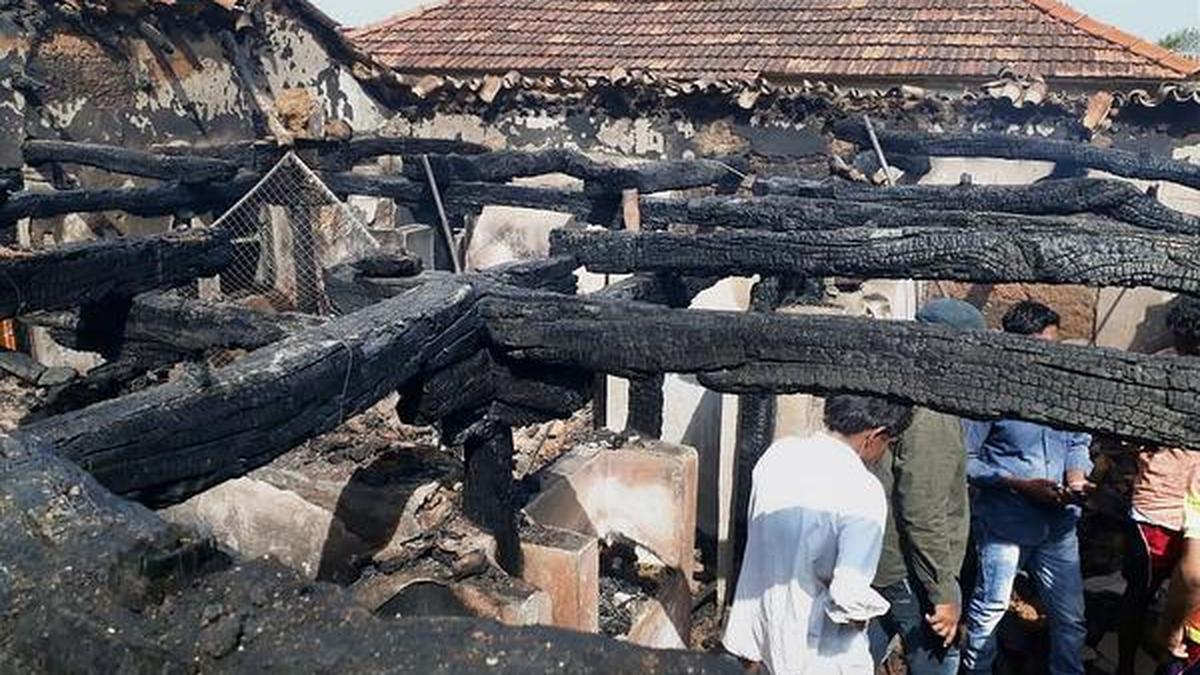 Father-son dispute leads to torching of two houses - The Hindu
