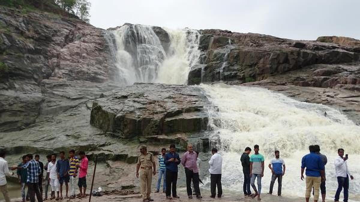 Kuntala comes alive with gushing waters - The Hindu