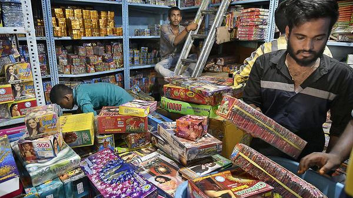 Green firecrackers a rarity in Hyderabad - The Hindu