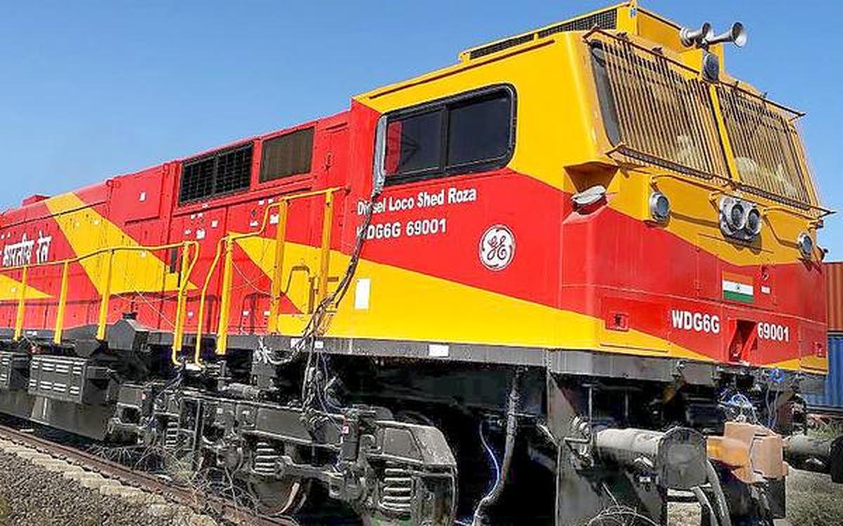 First GE locomotive to be tested on SCR tracks - The Hindu