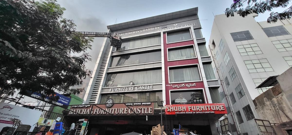 Five feared trapped as fire sweeps through furniture store in Nampally ...