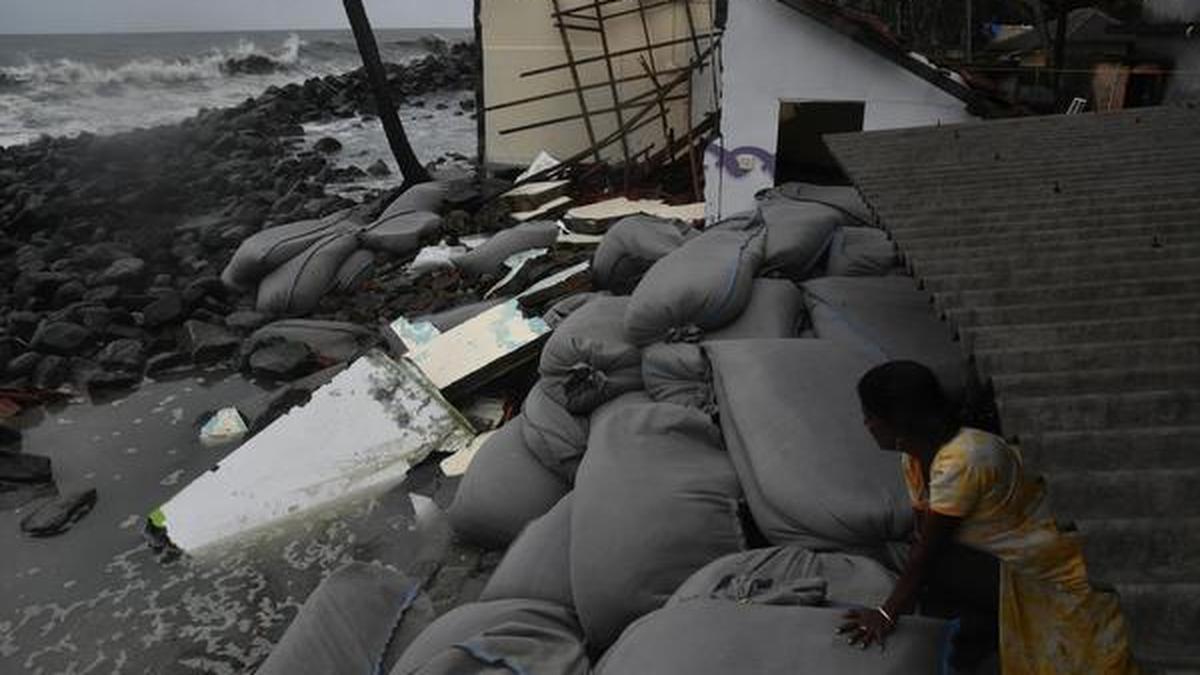 Senior official visits Chellanam - The Hindu