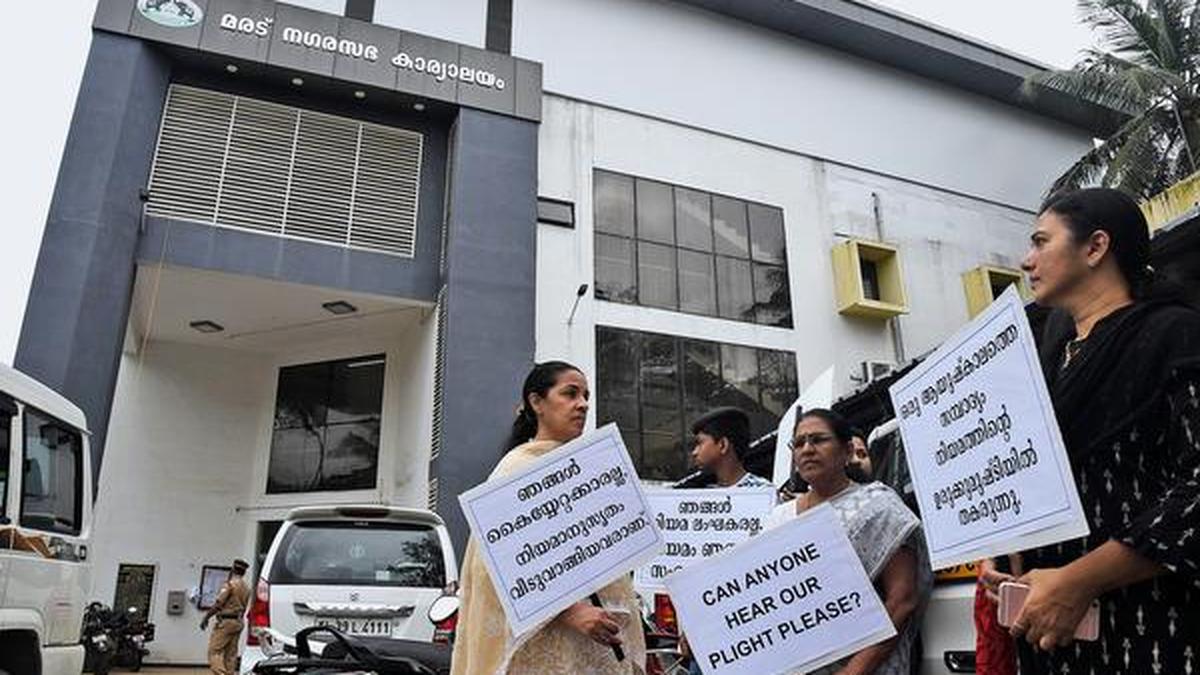 Maradu municipality caught in a conundrum - The Hindu