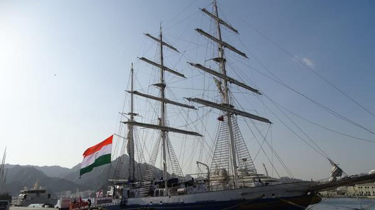 Sail training ship Sudarshini visits Muscat - The Hindu
