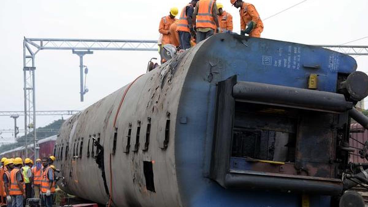 Joint disaster management drill conducted at railway yard - The Hindu