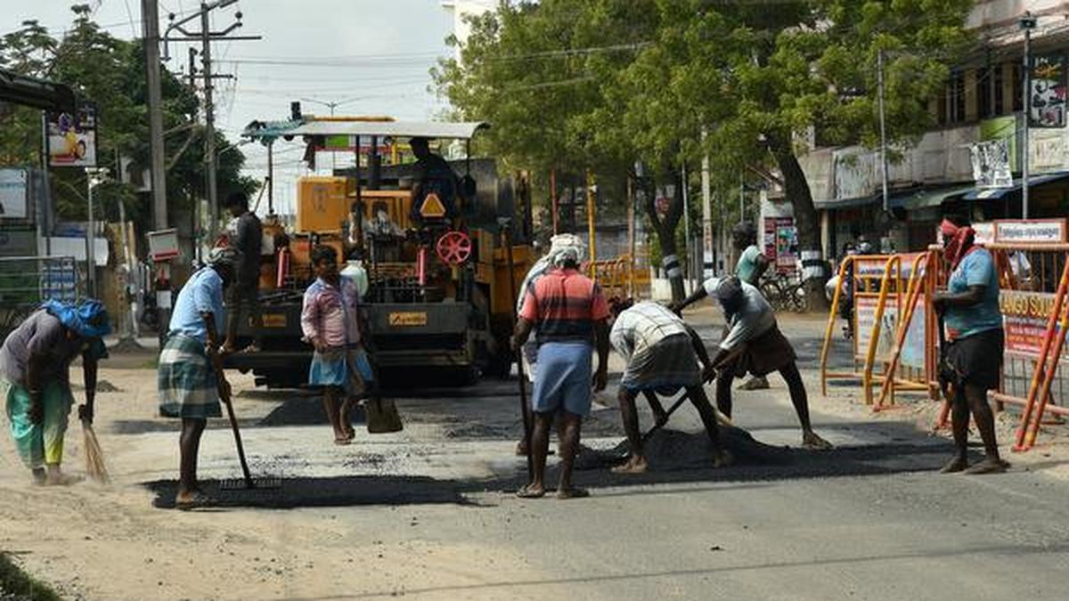 Barring road laying work, all activity comes to standstill in ...