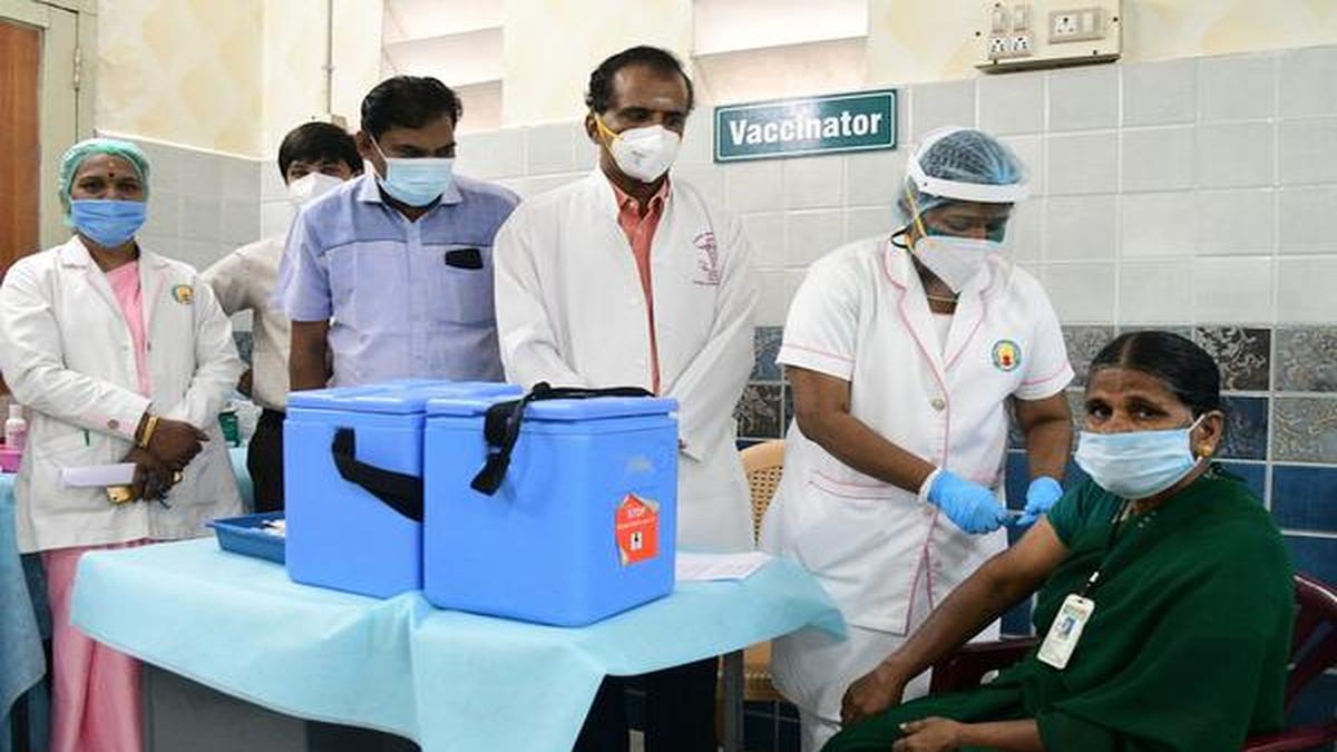 COVID-19 vaccine dry run held at five places in Madurai - The Hindu