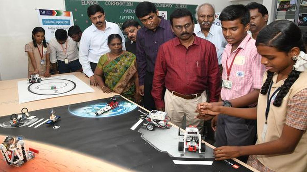 Another Madurai Corporation school gets robotics lab - The Hindu
