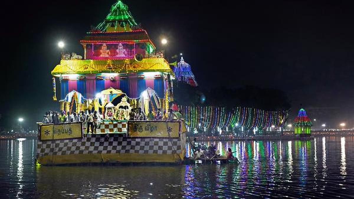 Hundreds witness float festival - The Hindu