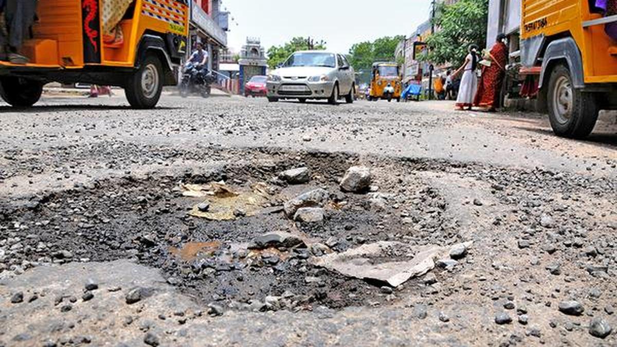 Bumpy rides continue as repair work eludes roads - The Hindu