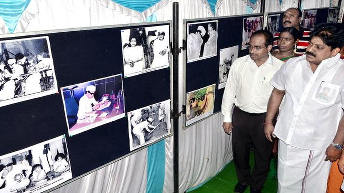 Iconic images of MGR on display - The Hindu