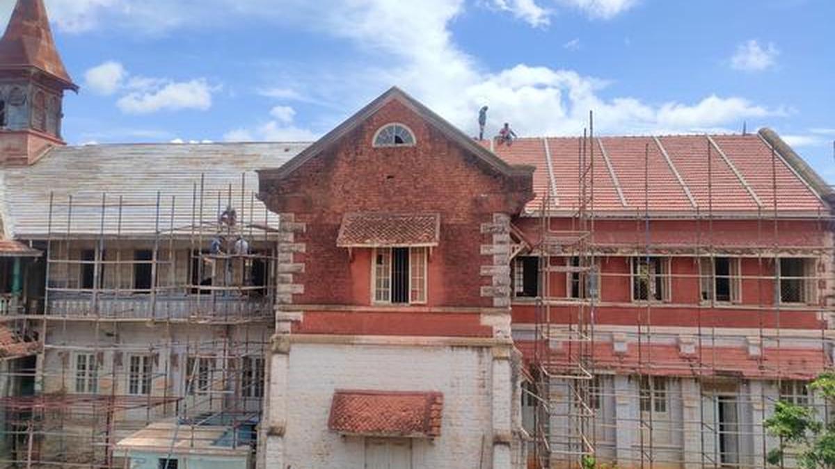 Historical school building to be restored to its former glory - The Hindu