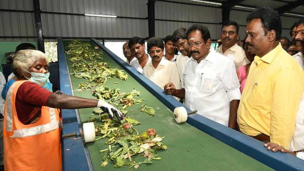 Minister inaugurates micro composting centres - The Hindu