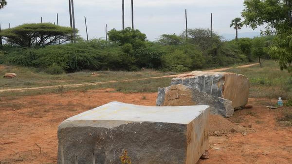 Stones to be used for restoration of Veera Vasantharayar Mandapam ...