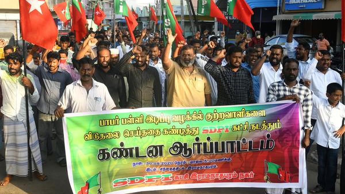 SDPI stages protest - The Hindu